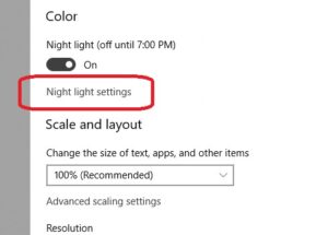 How To Enable And Schedule Night Light On Windows 10 - Unite Innovations